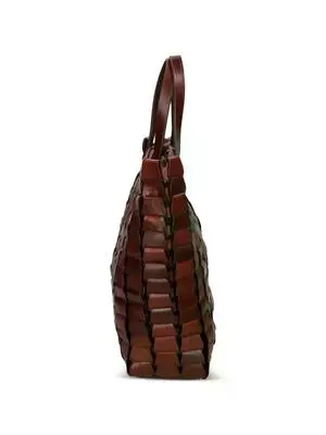 Dragon Diffusion Woven Leather Tote Bag