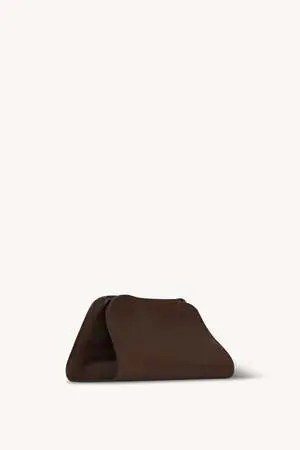 THE ROW Peggy Clutch Deep Brown