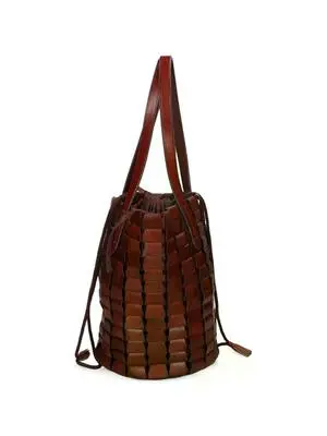 Dragon Diffusion Woven Drawstring Bucket Bag