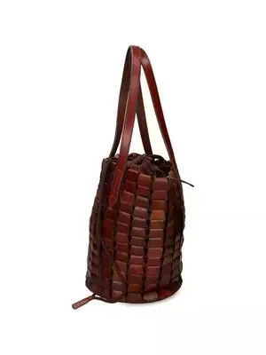 Dragon Diffusion Woven Drawstring Bucket Bag