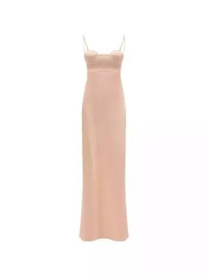 Anna October Octavia Bustier Slip Maxi Dress - Pink