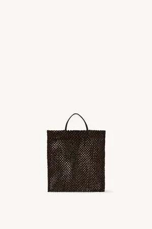THE ROW Mini Barn Tote Bag - Dark Brown