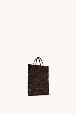 THE ROW Mini Barn Tote Bag - Dark Brown