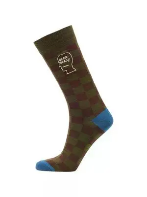 BRAIN DEAD Logo Socks