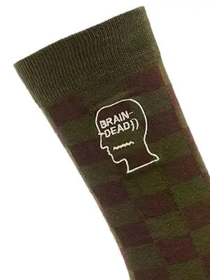 BRAIN DEAD Logo Socks
