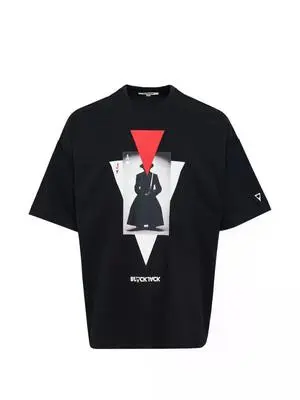 BLACKJACK Ace Logo-detail T-shirt - Black