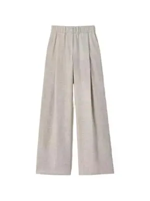 Lafayette 148 New York Pleated Wide Leg Trousers