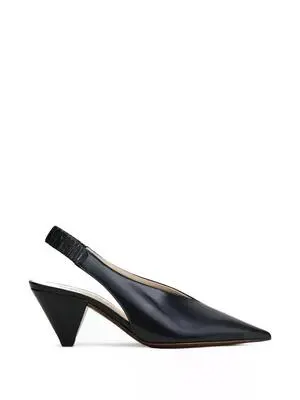 TOD'S Point-toe Slingback Pumps - Black