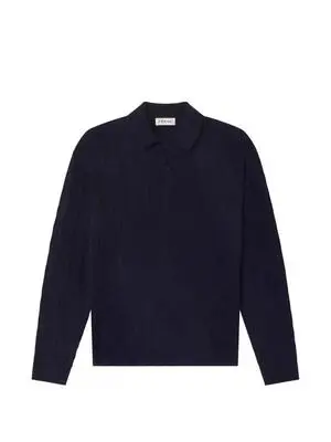 FRAME Cable-knit Polo Shirt