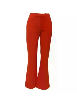 Victoria Beckham Concealed-fastening Flared Trousers - Orange