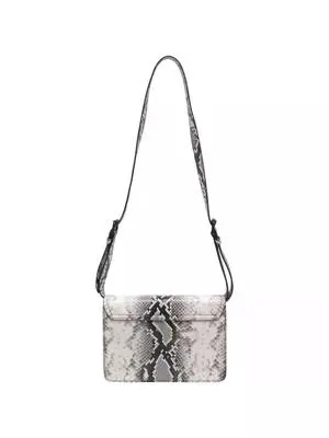 Moschino M-logo Python-print Shoulder Bag