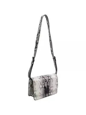 Moschino M-logo Python-print Shoulder Bag