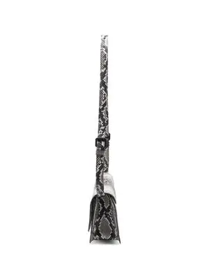 Moschino M-logo Python-print Shoulder Bag