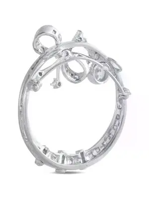 LB EXCLUSIVE Diamond Bow White Gold Brooch