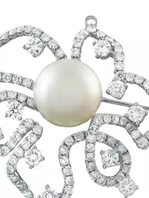 LB EXCLUSIVE Diamond Pearl Brooch