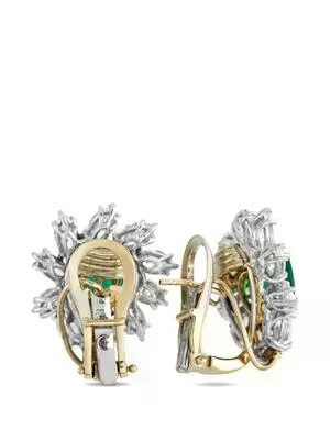 LB EXCLUSIVE Diamond And Emerald Earrings