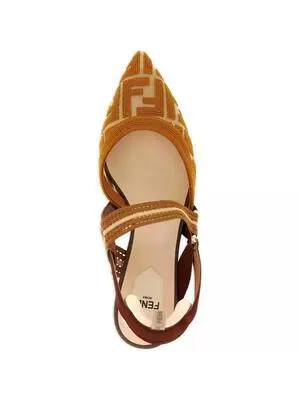Fendi Mesh Pumps - Brown