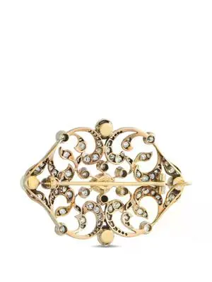 LB EXCLUSIVE Diamond Sapphire Pearl Brooch