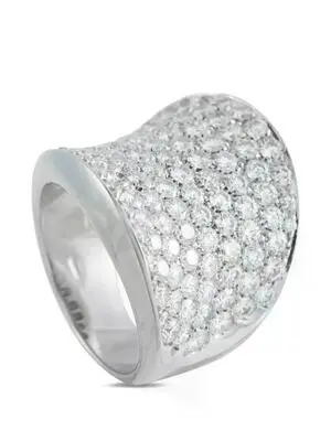 LB EXCLUSIVE Diamond White Gold Ring - Silver
