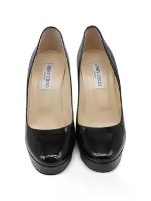 JIMMY CHOO Patent Leather Platform Pumps