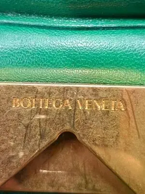 Bottega Veneta Intrecciato Chain Shoulder Bag - Green