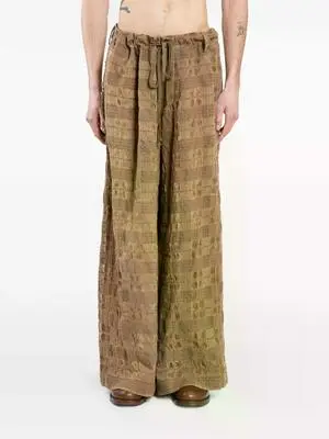 UMA WANG Pilly Textured Trousers - Yellow