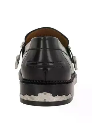 TOGA VIRILIS Studded-strap Leather Loafers