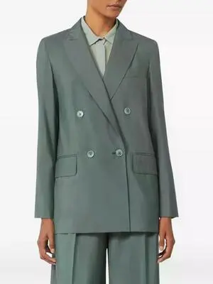 Max Mara Double-breasted Blazer - Green