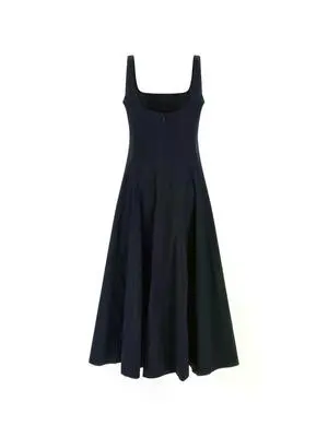 Staud Wells Flared Midi Dress