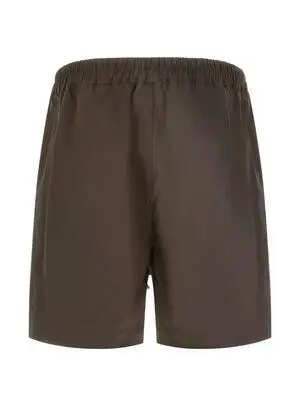 Rick Owens Drawstring-waist Side-slit Shorts - Brown