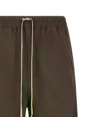 Rick Owens Drawstring-waist Side-slit Shorts - Brown
