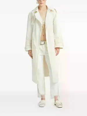 Ermanno Scervino Embroidered Trench Coat