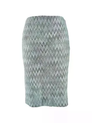 Missoni Zig Zag Pencil Skirt - Blue