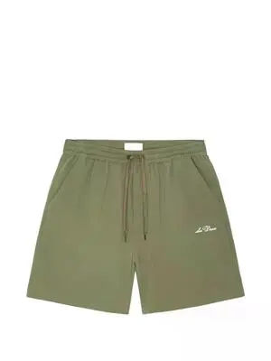 LES DEUX Stan Seersucker Swim Shorts - Green