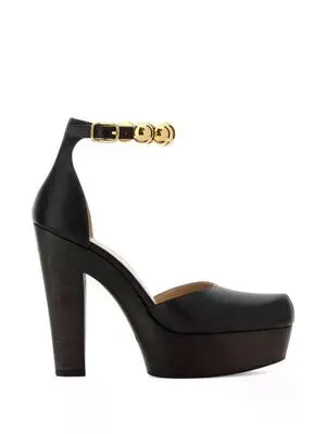 Chloé Ball-strap Leather Platform Pumps