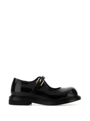 Moschino Buckled Leather Pumps - Black