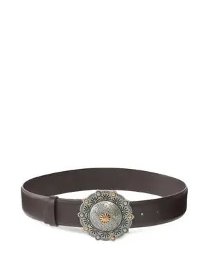 Pinko Embellished Buckle Belt - Brown