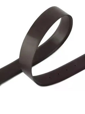 Pinko Leather Belt With Jeweled Medallion - Brown
