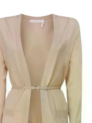 Chloé Long-sleeved Cardigan With Waist Strap