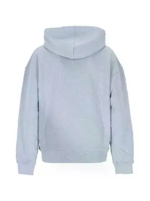 Maison Kitsuné Logo-embroidered Hoodie - Blue