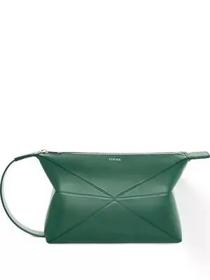 Loewe Logo-detail Shoulder Bag - Green