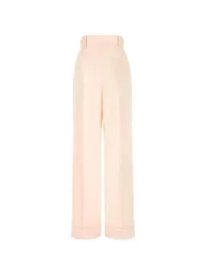 Alberta Ferretti Cuffed Trousers With Pocket