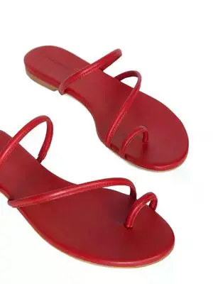 REFORMATION Ludo Open-toe Strappy Sandals - Red