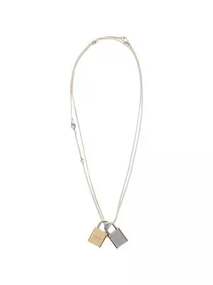 Our Legacy Riddle Padlock-detail Necklace - Silver