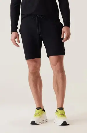 DEKE Solarx Stretch Nylon Warp Knit Drawstring Shorts - Black