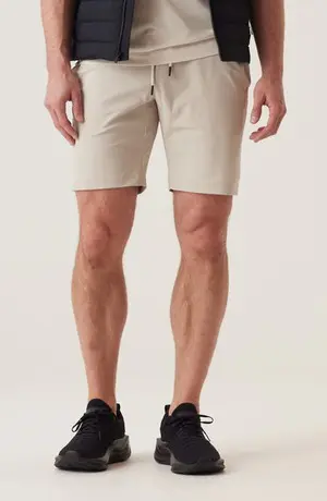 DEKE Solarx Stretch Nylon Warp Knit Drawstring Shorts - Silver