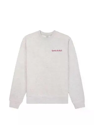 Sporty & Rich Ny Motion Crew-neck Sweatshirt - Grey