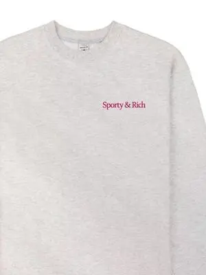 Sporty & Rich Ny Motion Crew-neck Sweatshirt - Grey