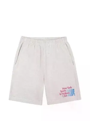 SPORTY & RICH Ny Motion Shorts - Grey