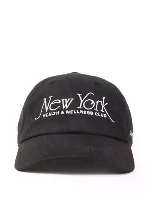 SPORTY & RICH Ny 94 Embroidered Cap - Black